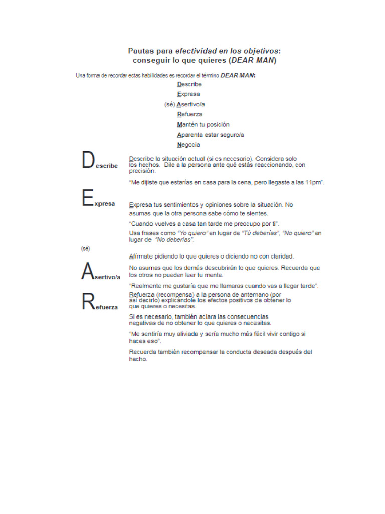Dear Man | PDF