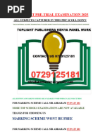 Cre Pp1 Kcse 2025 Top Prediction Cycles | PDF | Book Of Genesis | Bible