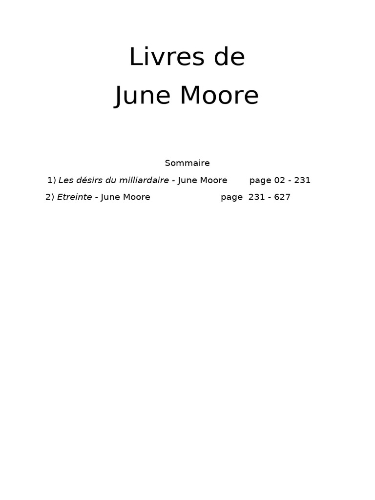 Etreinte - June Moore | PDF