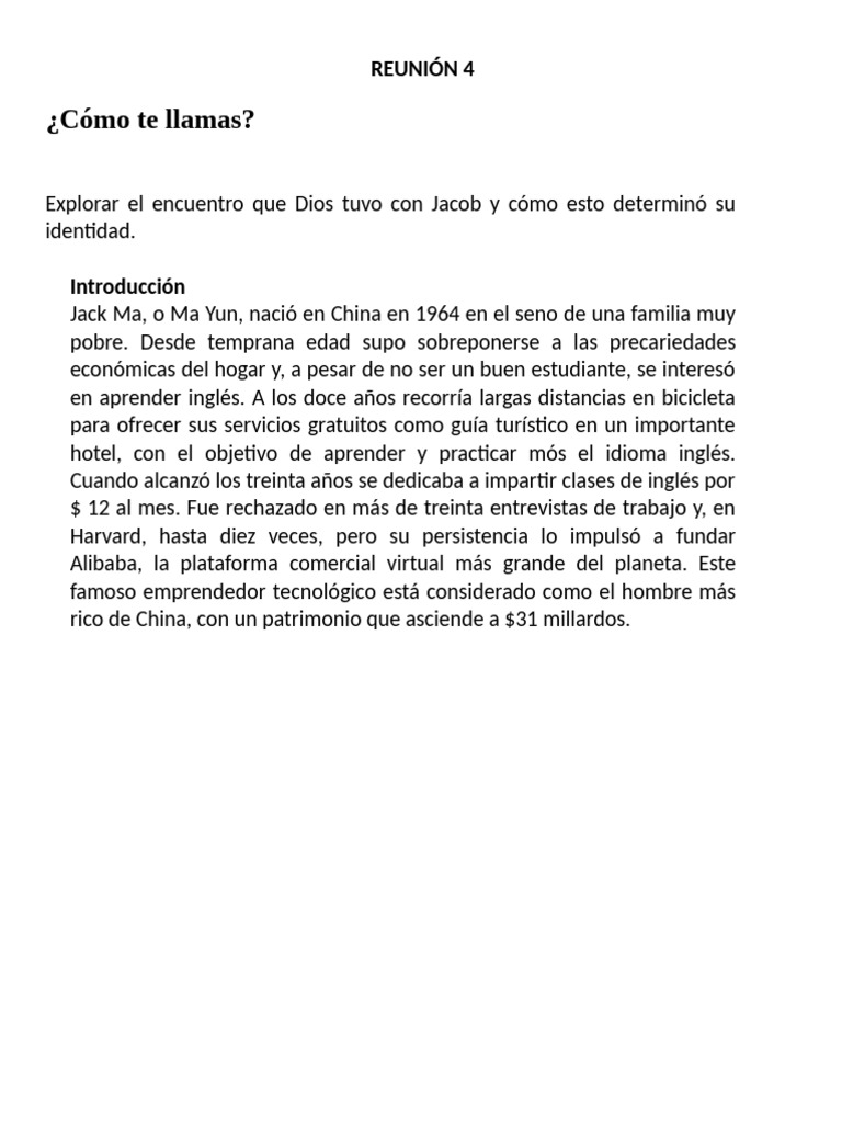 Como Te Llamas | PDF | Jacob