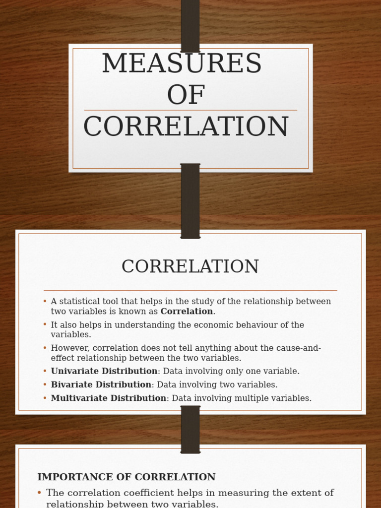 Measures of Correlation | PDF | Probability Theory | Statistical Analysis