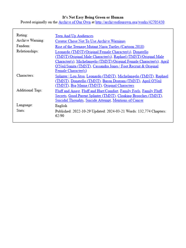 Its Not Easy Being Green | PDF