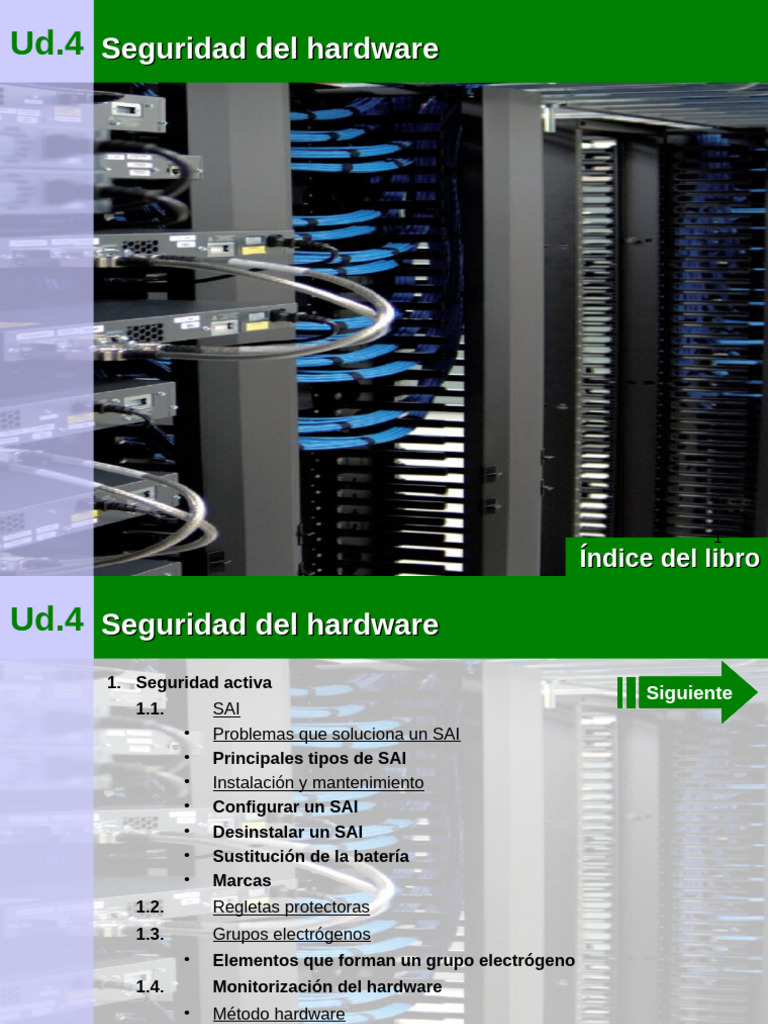 Ud 4 Seguridad Inform Tica | PDF | Hardware de la computadora | Ingenieria Eléctrica