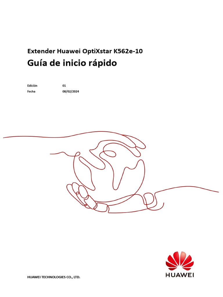 Guia de Inicio Rápido Del OptiXstar K562e-10 de Huawei v1 | PDF | Wifi ...