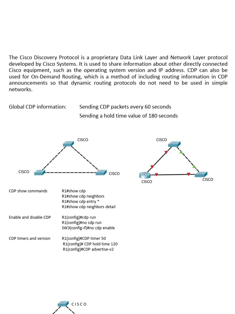 05 Cisco Discovery Protocol (CDP) | PDF