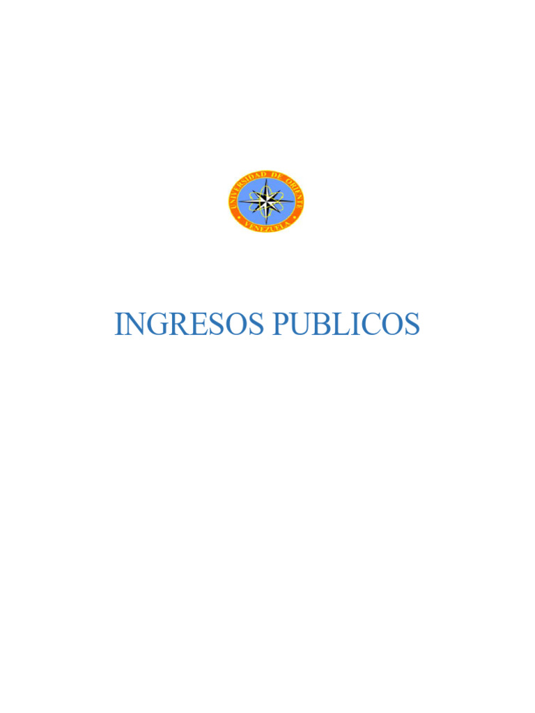 Ingresos Públicos: Definición y Clasificación | PDF | Impuestos ...