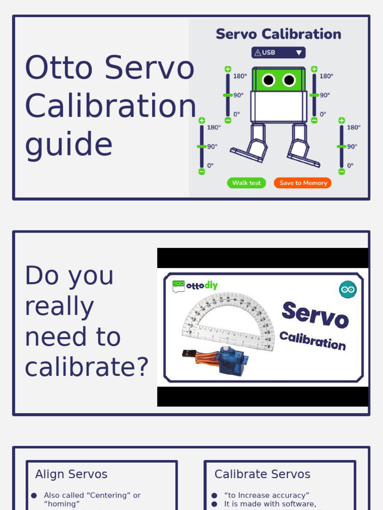 Otto Servo Calibration Guide | PDF | Calibration | Computing