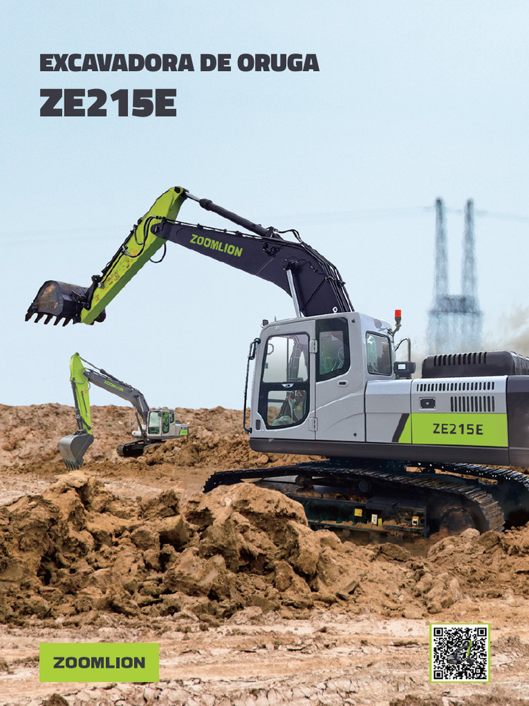 Zoomlion Ze215e Excavadora de Oruga | PDF | Vehículo de motor