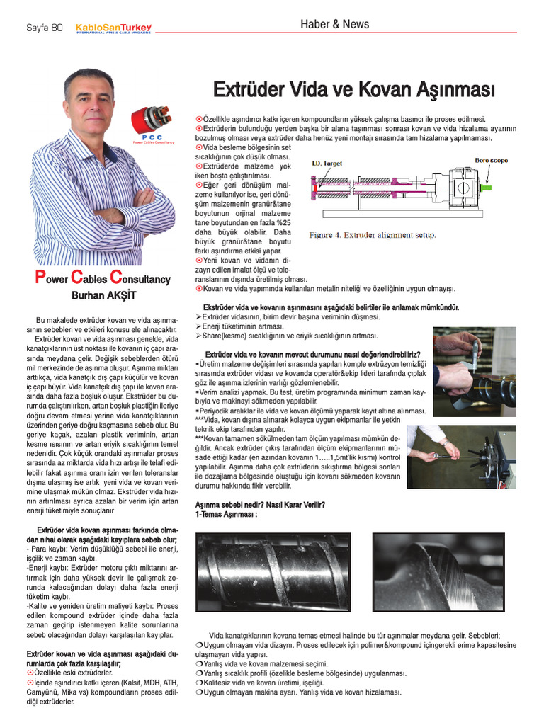 Extrüder Vida Kovan Aşınması | PDF