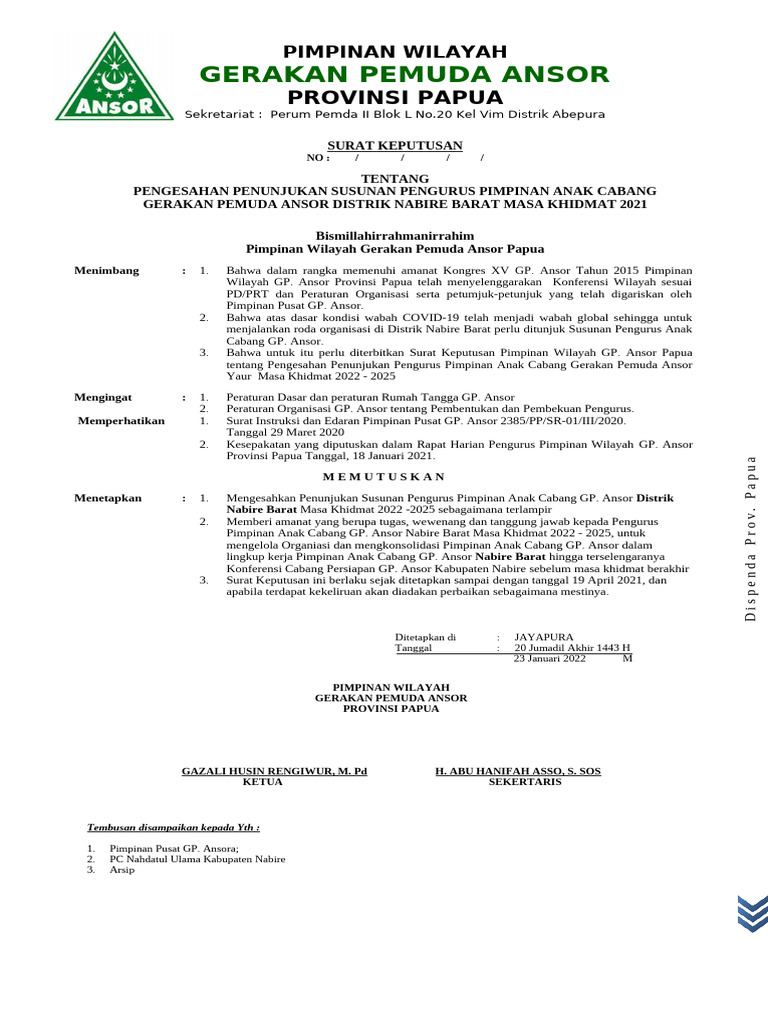 01 SK Pac Distrik Nabar | PDF