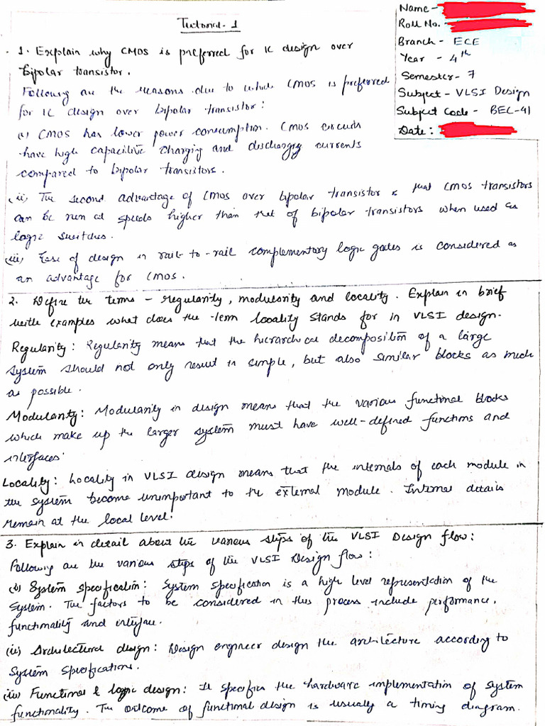 VLSI Design Tutorial-1 | PDF