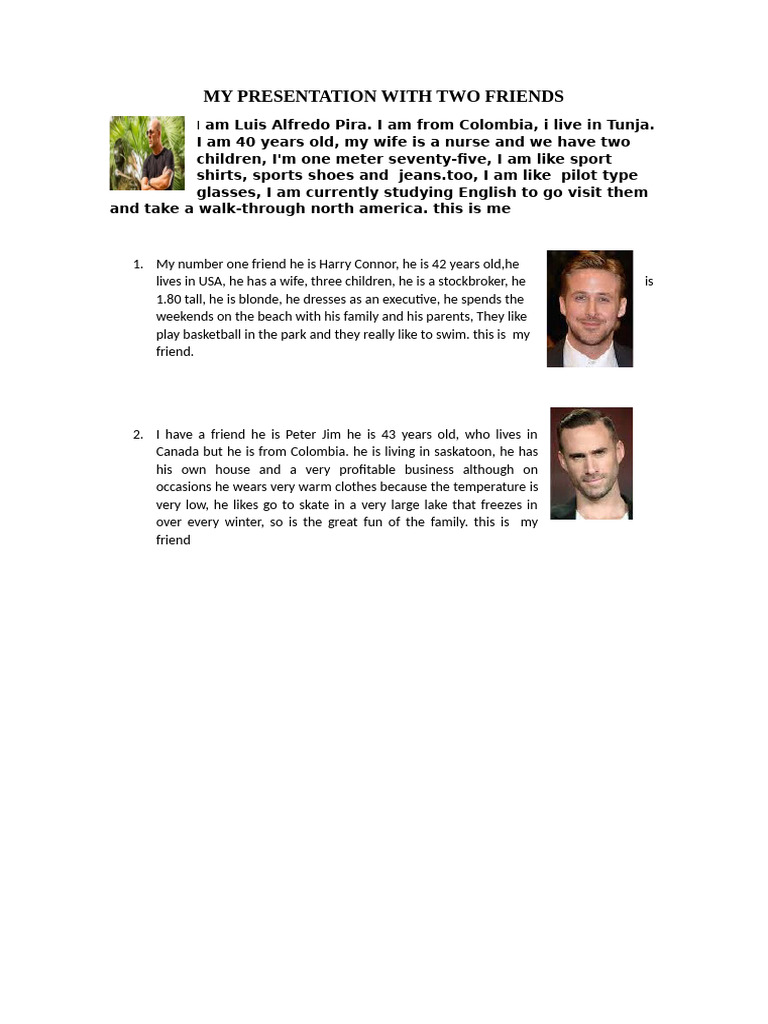 My Presentation With Two Friends 2 | PDF