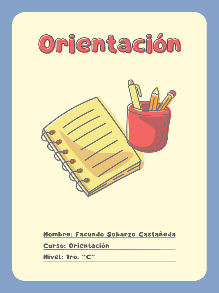 Carátula A4 Tareas Ilustración Color Pastel PDF | PDF