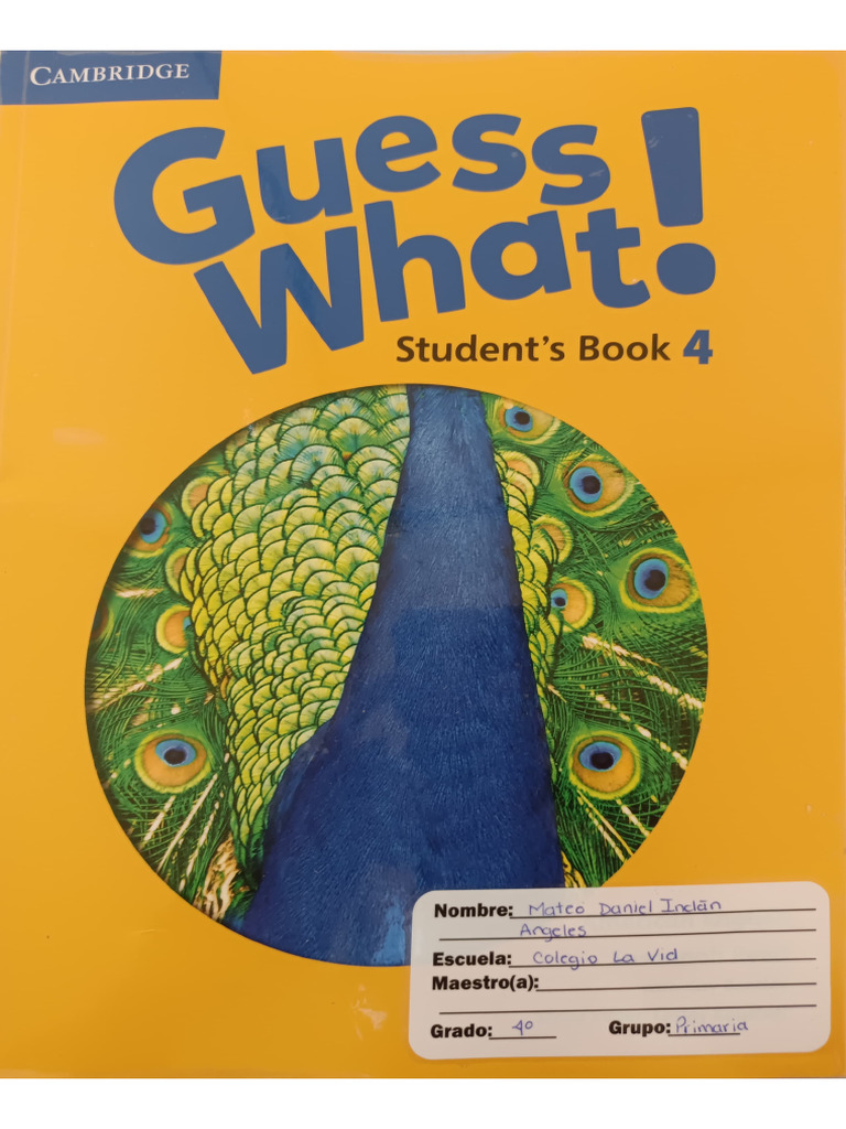 Guess What! Student's Book 4 | PDF