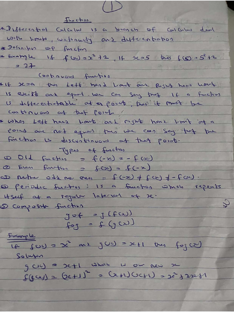 MTH 105 Summary | PDF