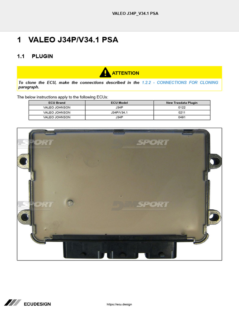 Valeo v34p St10f273 Psa Main Connector | PDF | Electronics ...