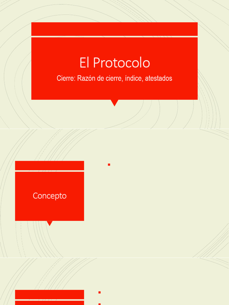 El Protocolo Cierre | PDF | Derecho Civil (Common Law)
