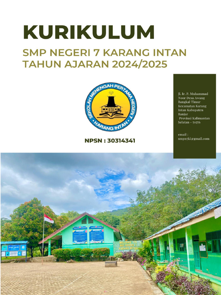 KSP SMP Negeri 7 Karang Intan Tahun Ajaran 2024-2025 | PDF