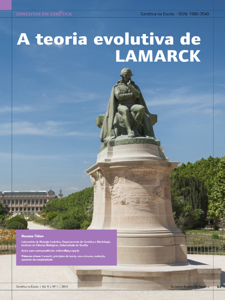 Artigo - A Teoria Evolutiva de LAMARCK Tidon 2014 | PDF
