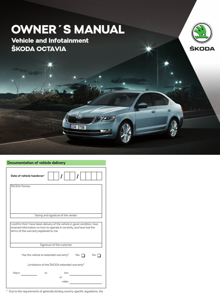ŠKODA Octavia Owner's Manual Guide | PDF | Vehicles | Automotive Industry
