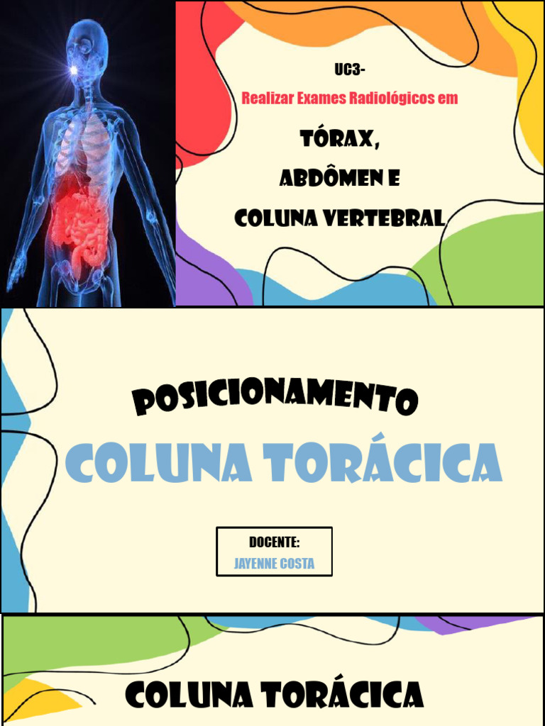 Posicionamento para RX da Coluna Torácica | PDF | Coluna vertebral ...