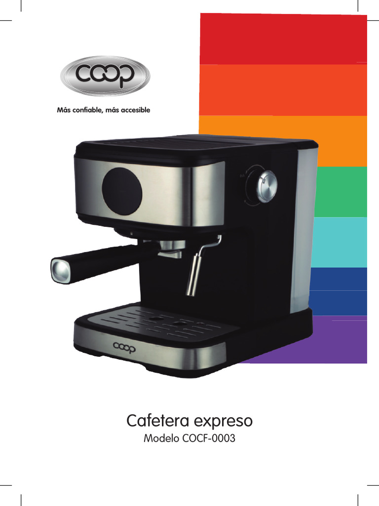 Cafetera Expreso COOP COCF-0003 | PDF | café | Agua
