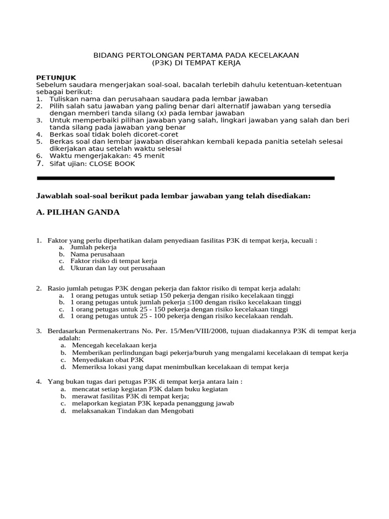 Soal P3K | PDF