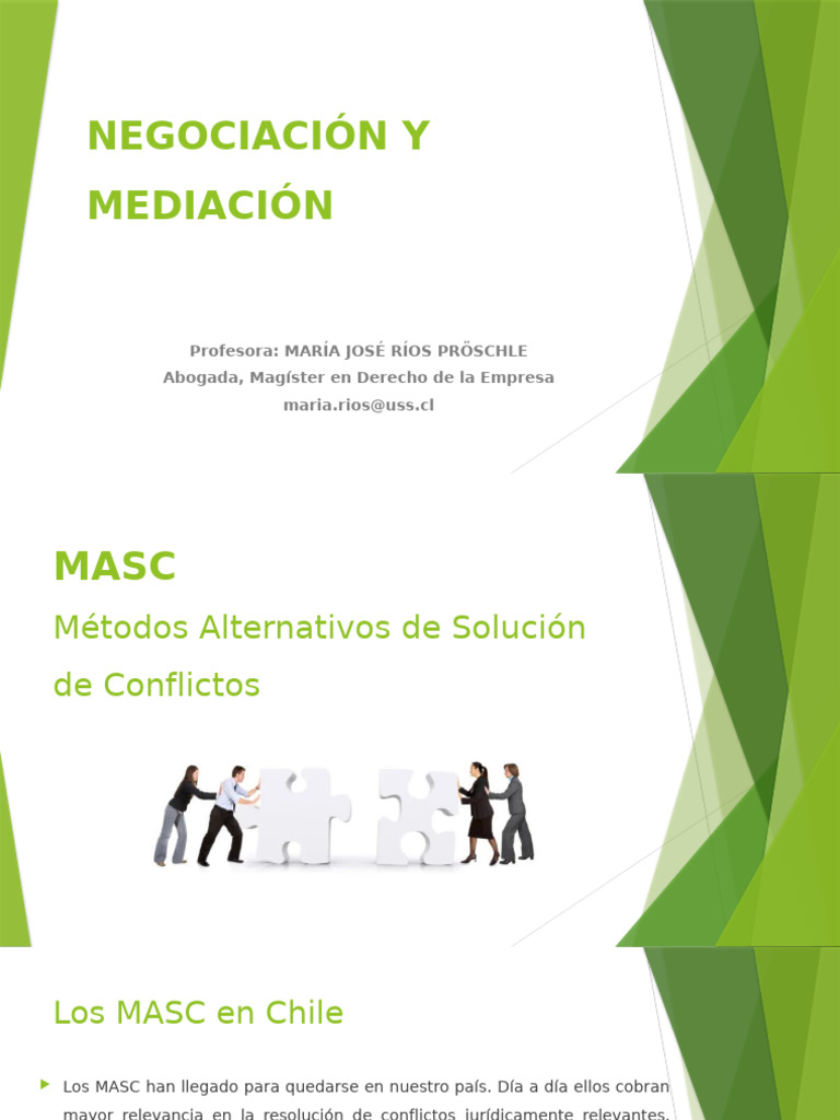 Neg y Med MASC 1 | PDF | Mediación | Conflicto (proceso)