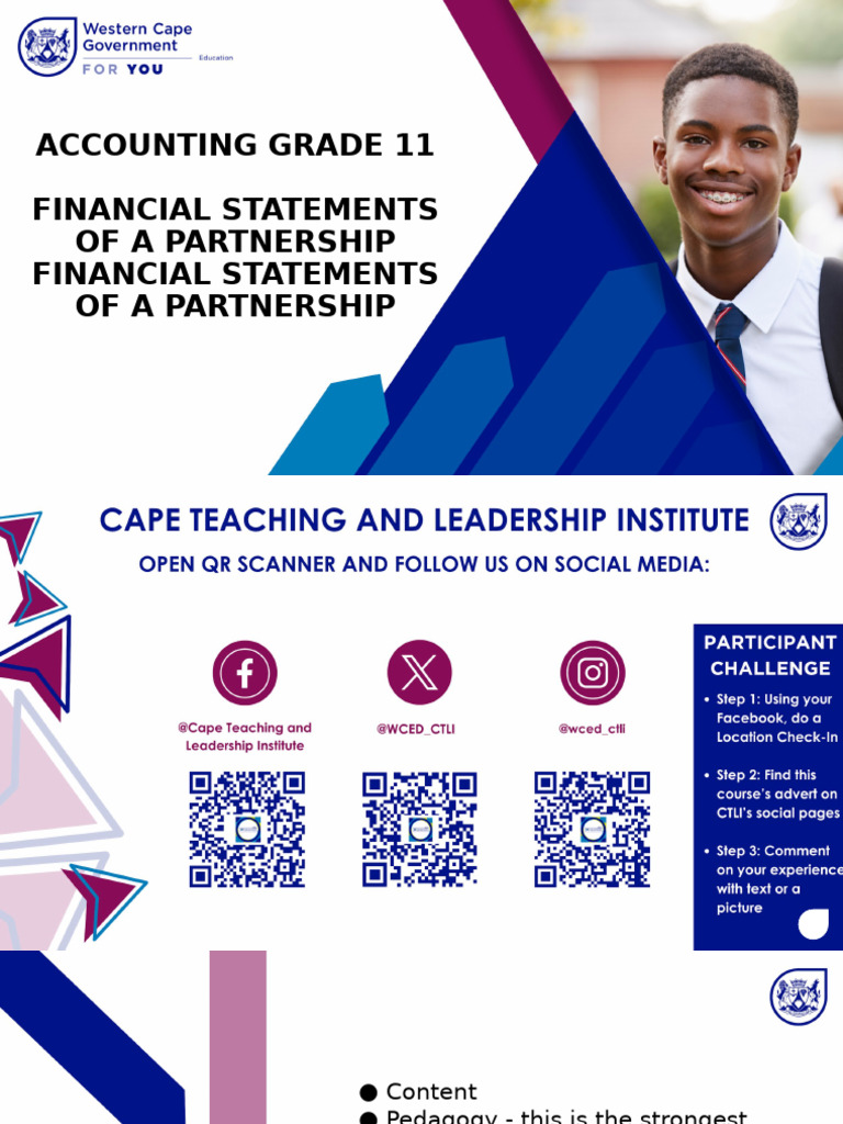 Grade 11 Partnership Financial Statements | PDF | Depreciation | Debits ...