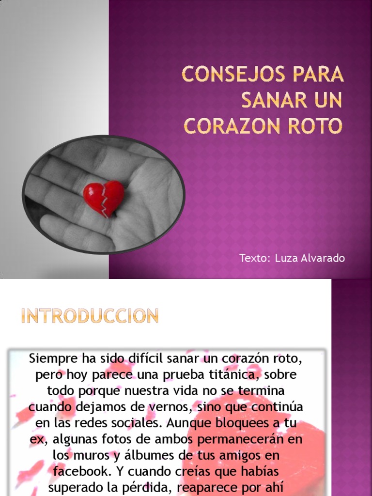 Consejos para Sanar Un Corazon Roto | PDF
