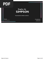 Regla de Simpson 1.3 Simple y Multiple | PDF | Integral | Matemáticas