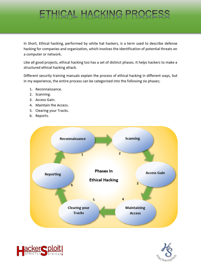 Ethical Hacking Processes | PDF | White Hat (Computer Security) | Security Hacker