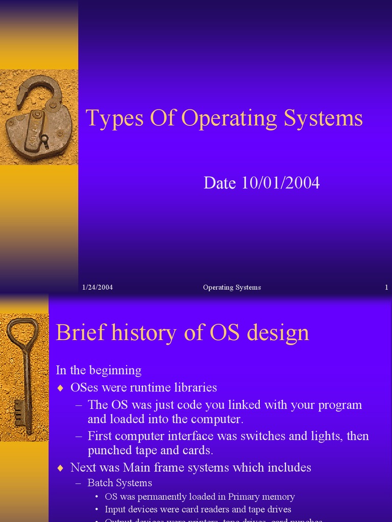 Course Material Iszc362 Types of Operating Systems | PDF | Business ...