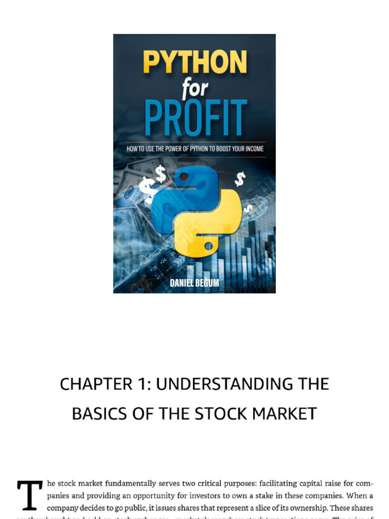 Stock Trading With Python - Strategies To Build - Profit From ...