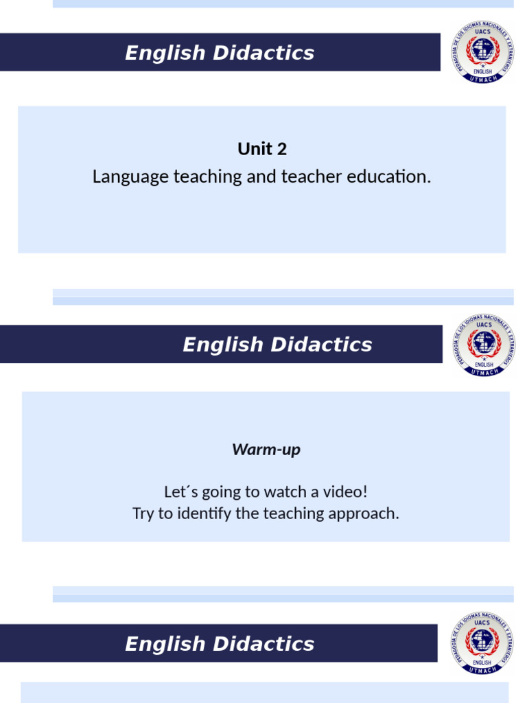 Didactics Models in The Esl-Week 6. | PDF | Project Based Learning ...