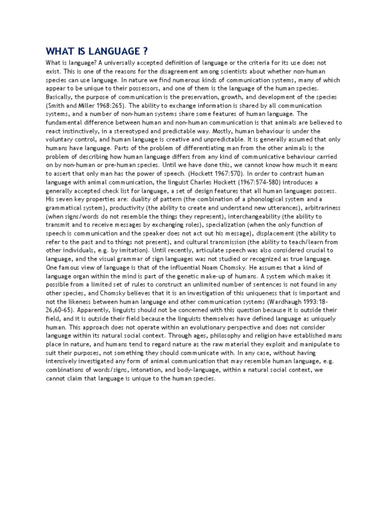 My Language Profile | PDF | Linguistics | Communication