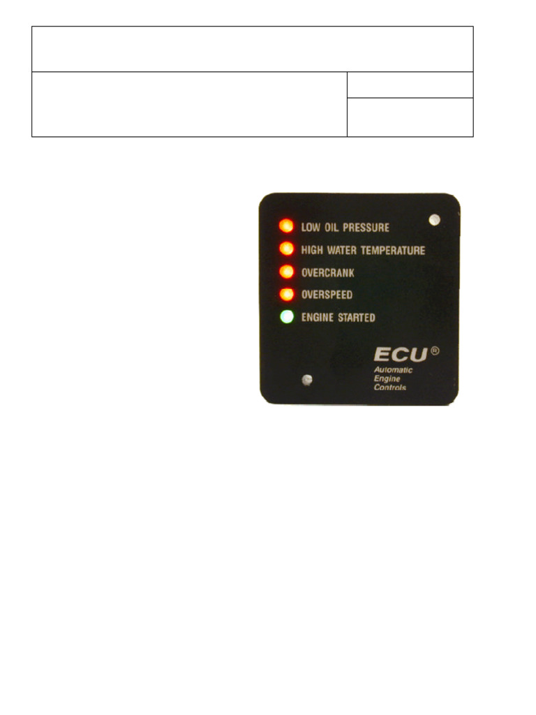 ECU-CAN70 Automatic Engine Control | PDF | Relay | Engines