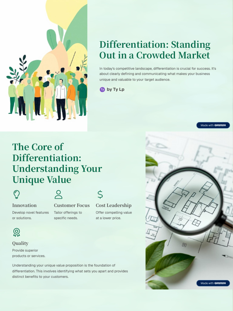 Differentiation Standing Out in A Crowded Market | PDF | Brand | Human ...