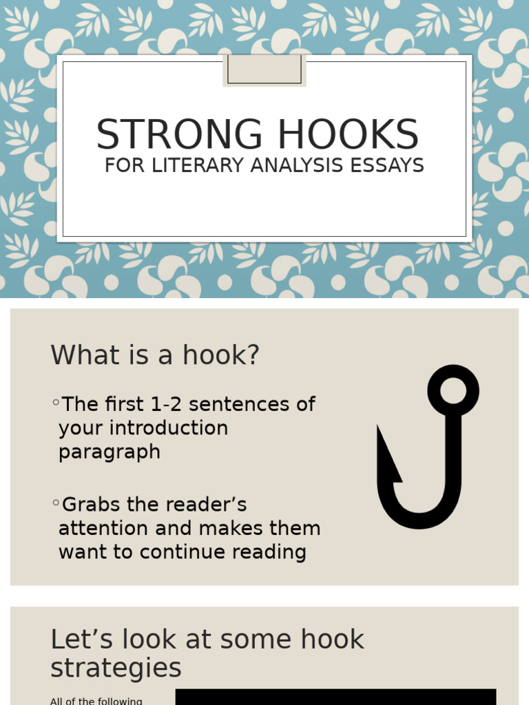 2023 - STRONG Hooks | PDF