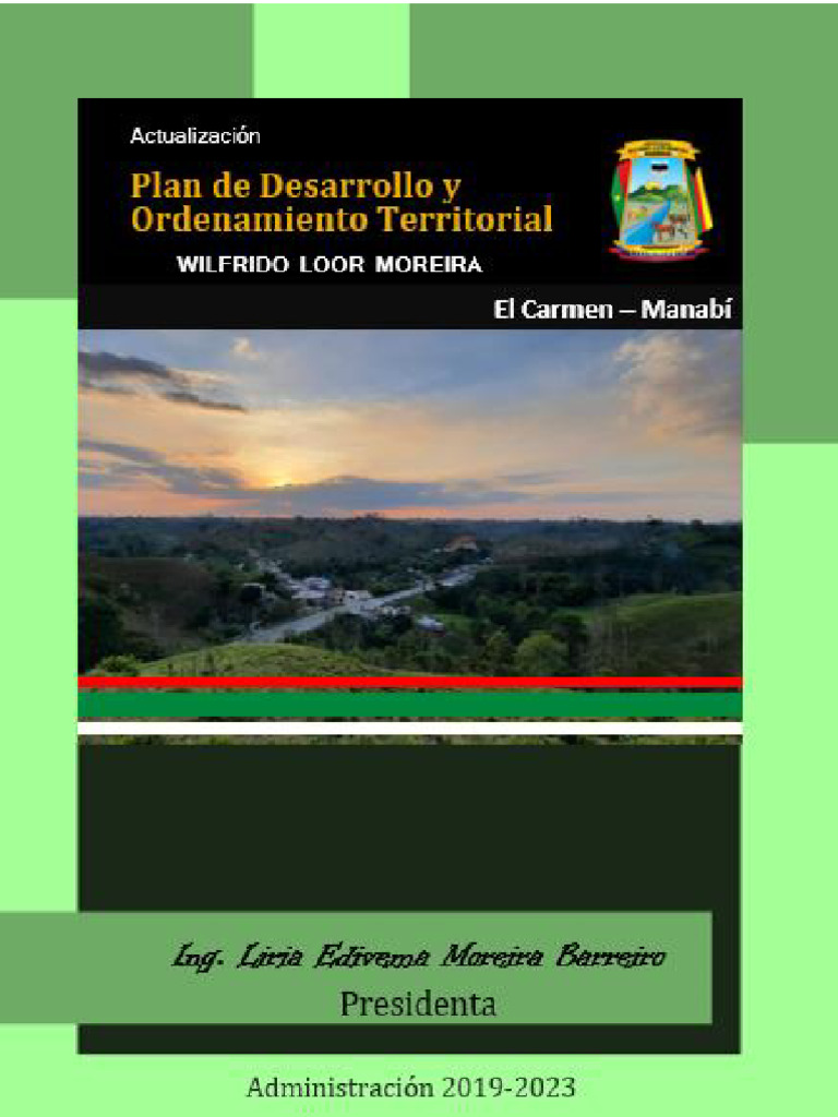 00 PDOT Wilfrido Loor Moreira 2019-2023 | PDF | Participación pública ...