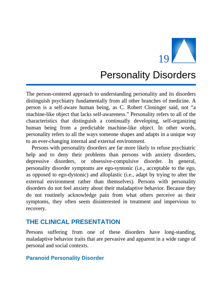 Personality Disorders | PDF | Personality Disorder | Mental Disorder