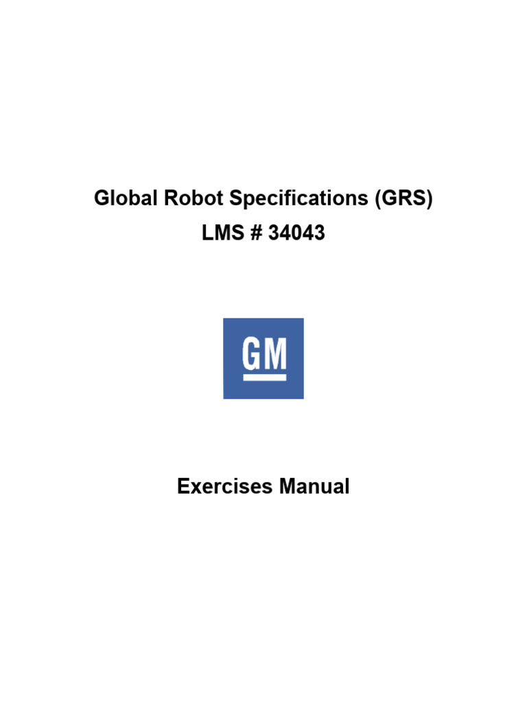 GRS ExerciseManual Rev6.1 | PDF | Welding | Construction
