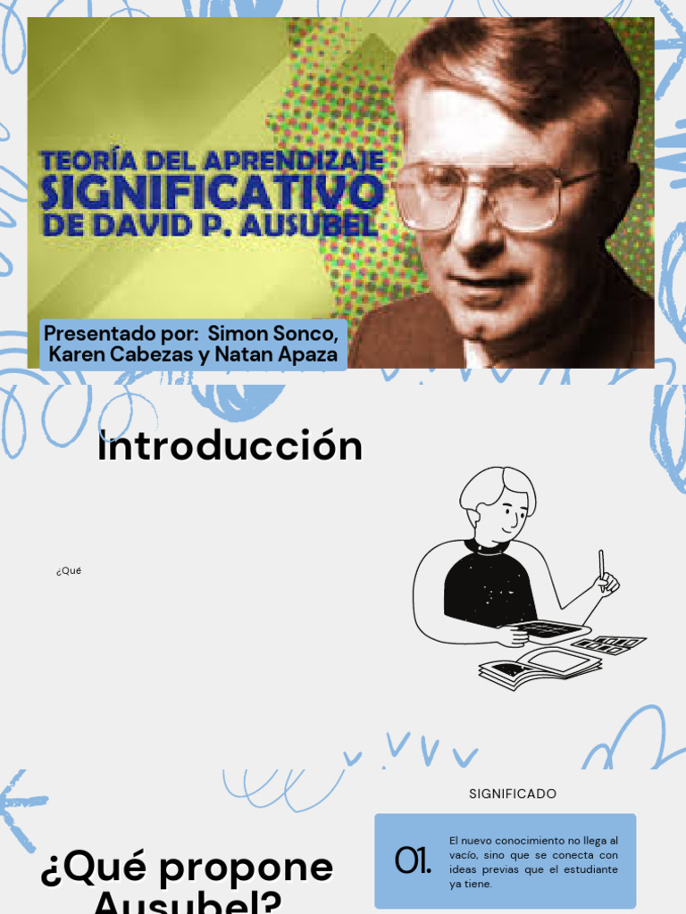 Teoría Del Aprendizaje de Ausubel | PDF | Aprendizaje | Sicología