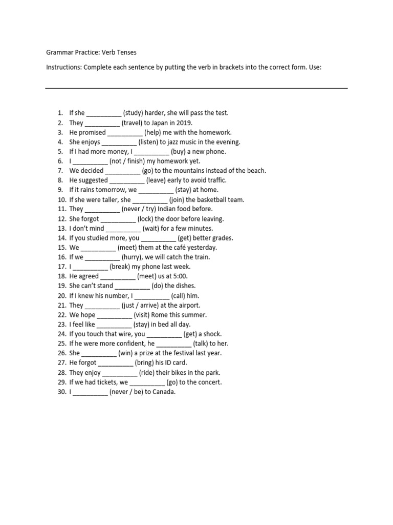 Grammar Exc l6 Unit 9 | PDF