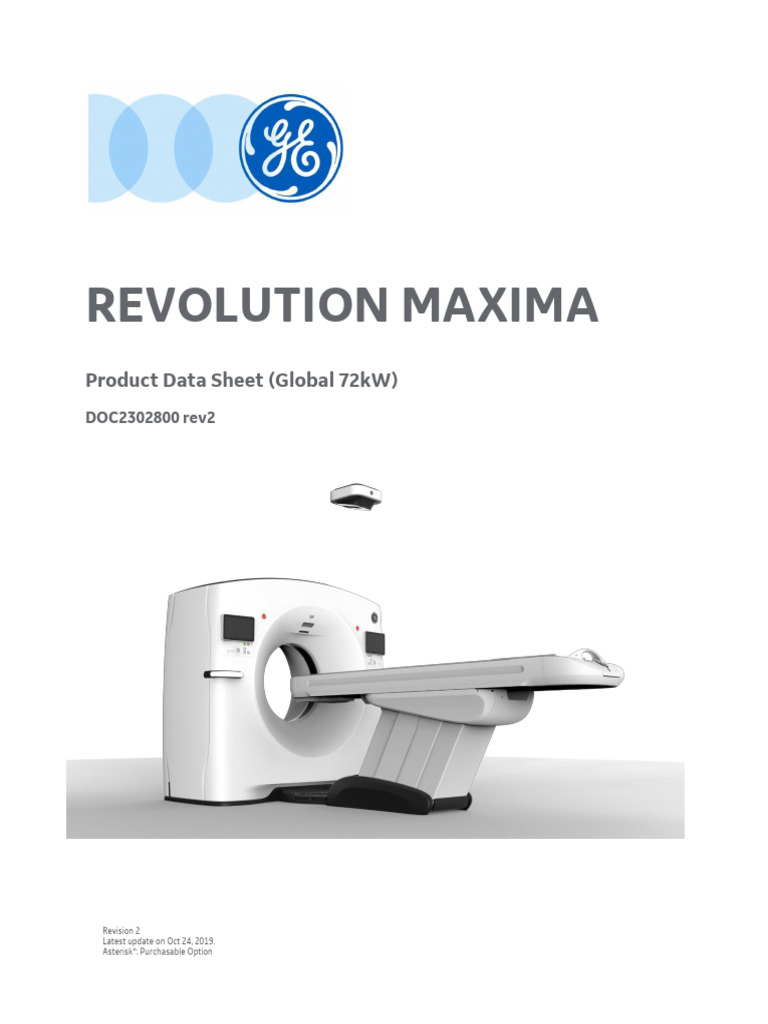 DOC2302800 PDS Revolution Maxima Global 72kW v2 | PDF | Ct Scan ...