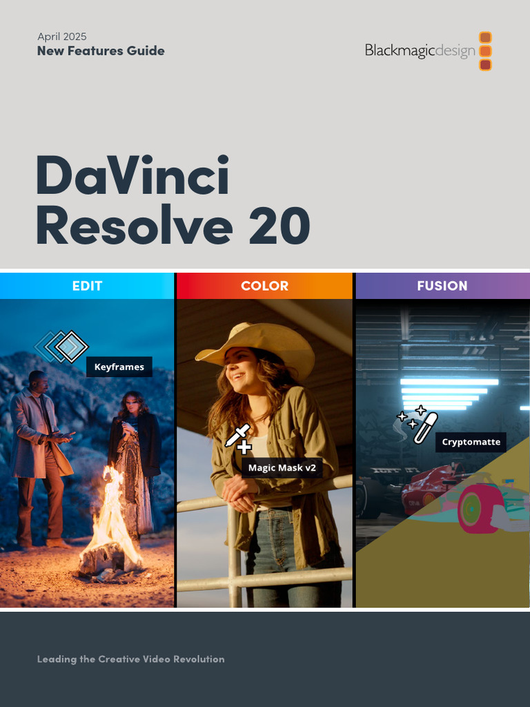 DaVinci Resolve 20 New Features Guide | PDF | Icon (Computing ...