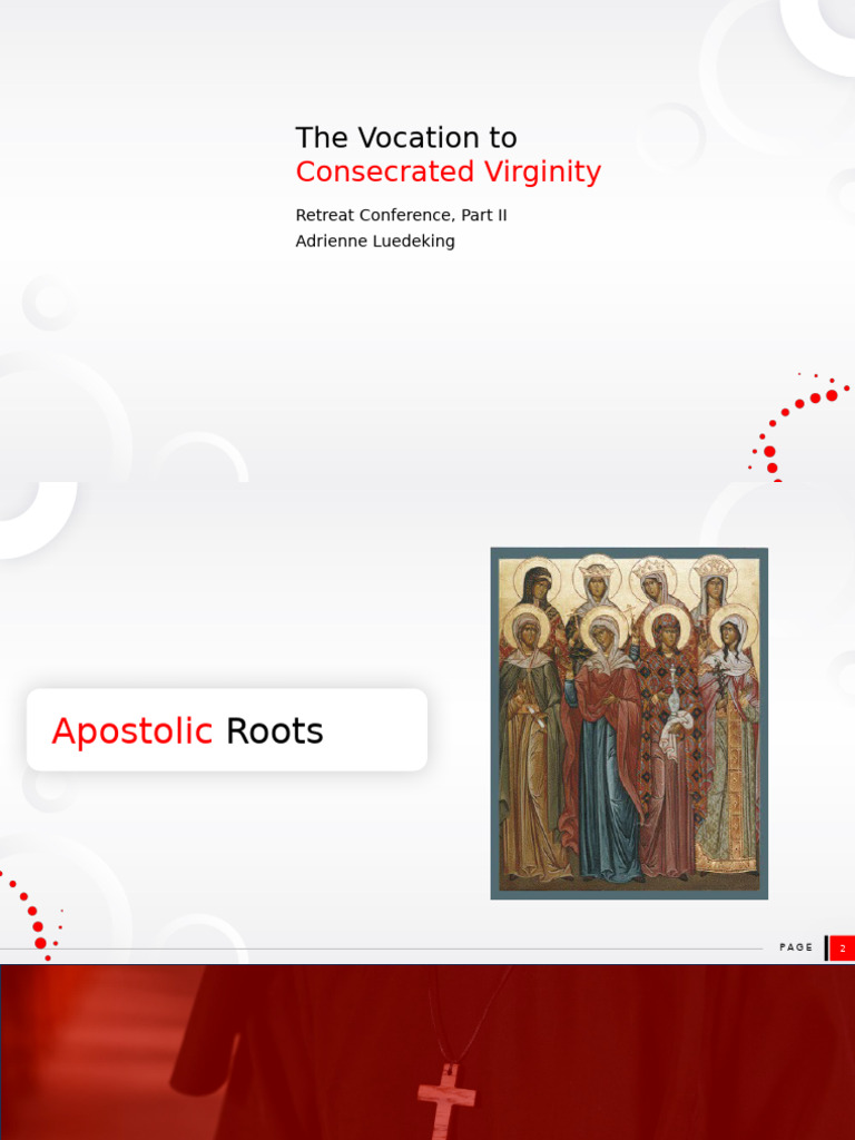 The Vocation To Consecrated Virginity | PDF | Catholic Church | Mass ...
