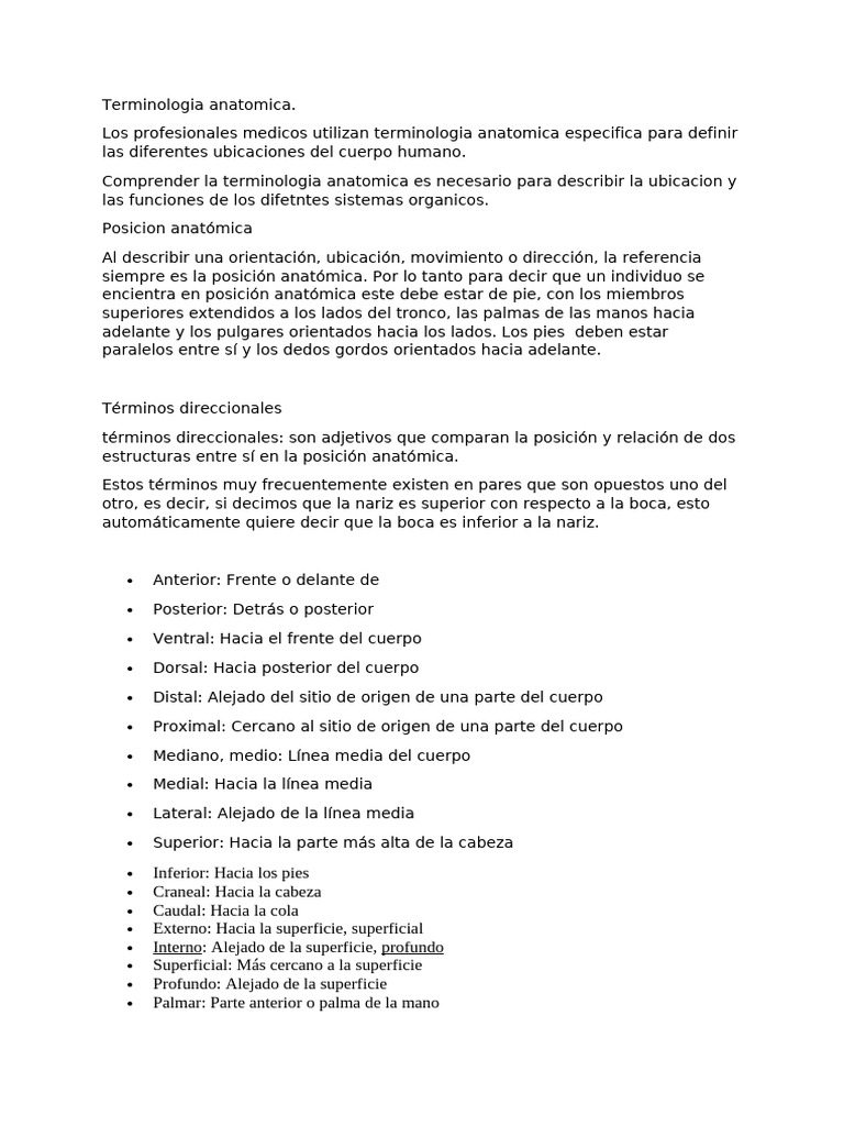Terminologia Anatomica | PDF