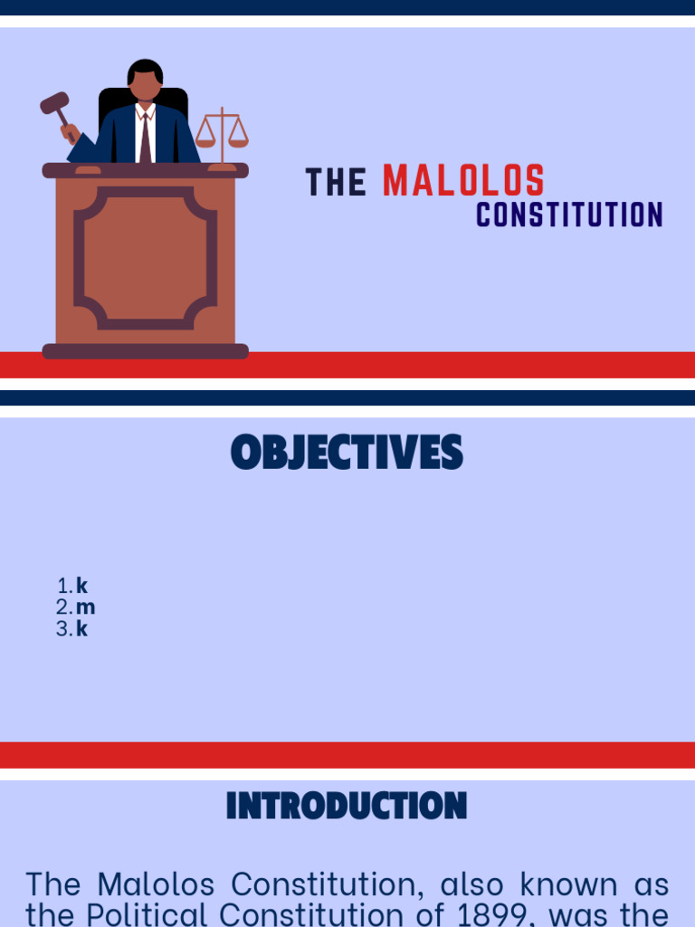 1899 Malolos Constitution | PDF | Government | Political Science