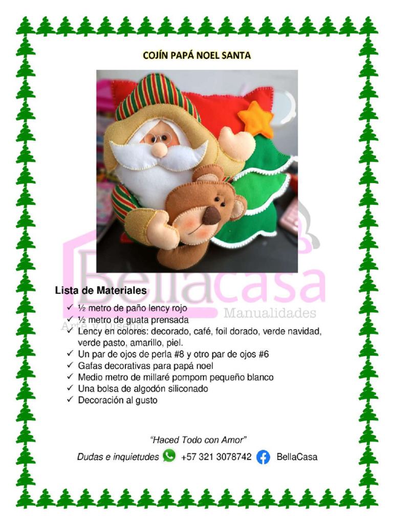 COJÍN-PINGÜINO-SANTA1 | PDF